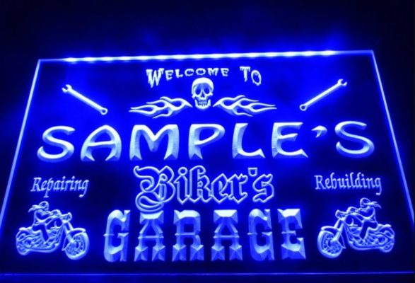 Garage bar sign | Personalized – Light Signs Cave