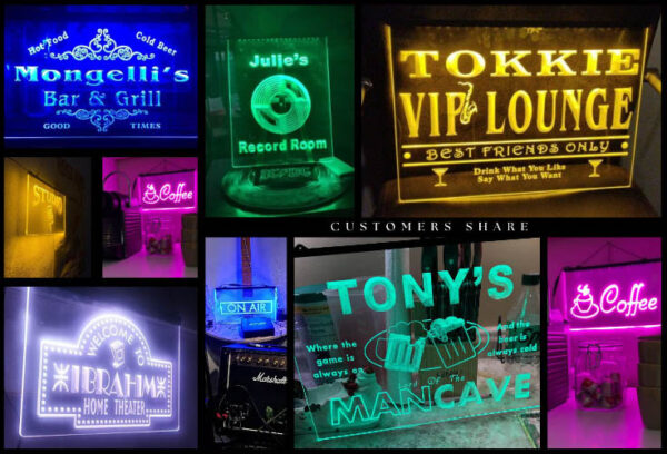 Happy hour sign | Light Signs Cave