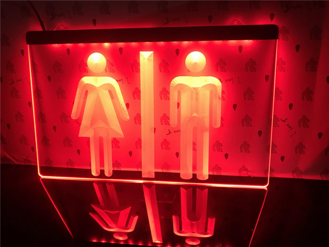 Toilet light sign | Light Signs Cave