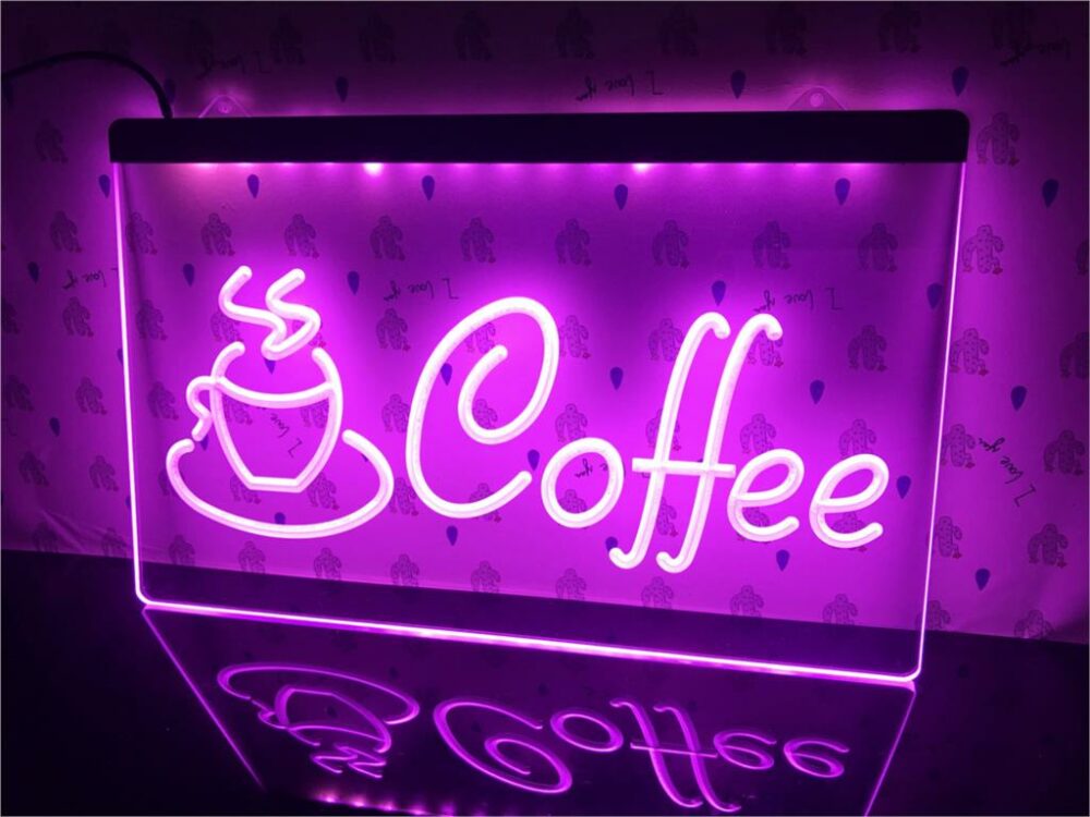Coffee shop sign | Light Signs Cave