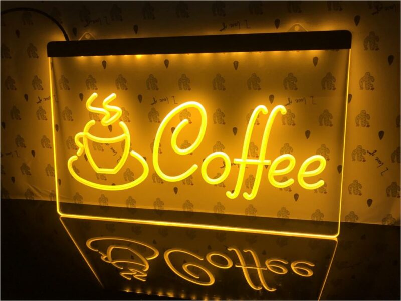Coffee shop sign | Light Signs Cave