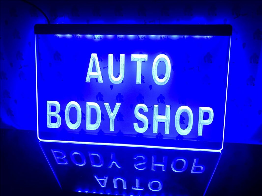 Auto body shop sign | Light Signs Cave