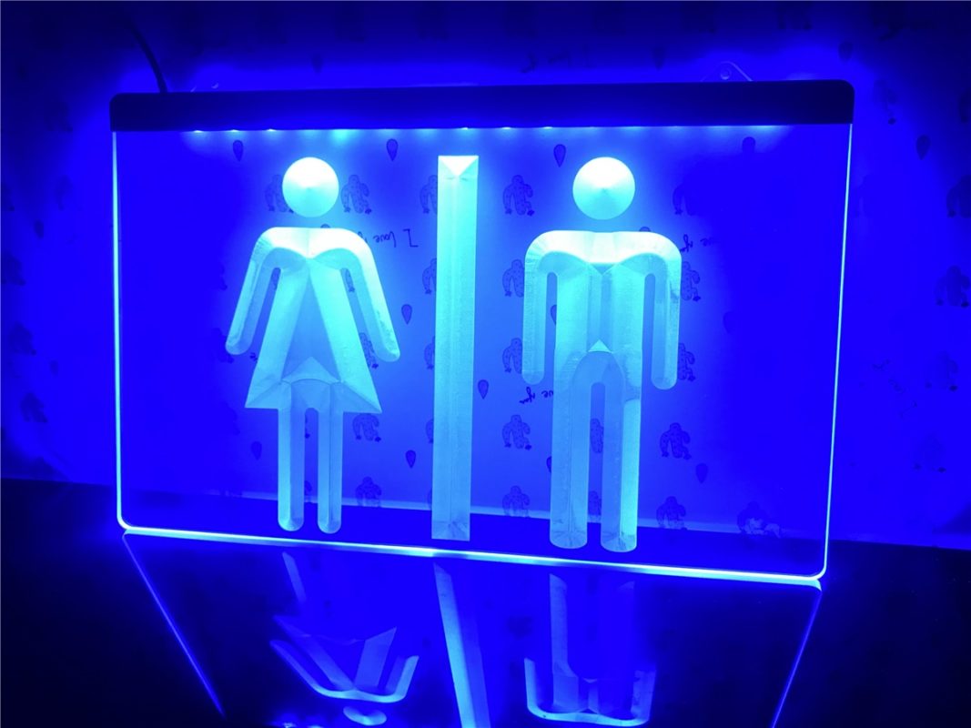 Toilet light sign | Light Signs Cave