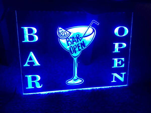Bar open sign | Light Signs Cave
