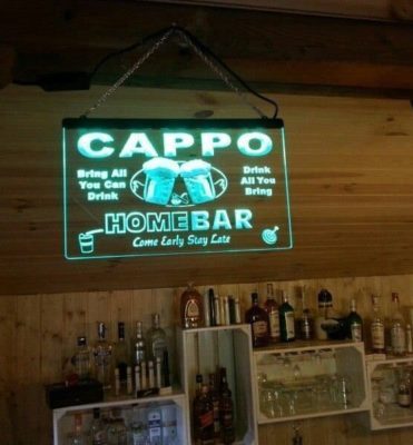 Personalized home bar sign | Light Signs Cave