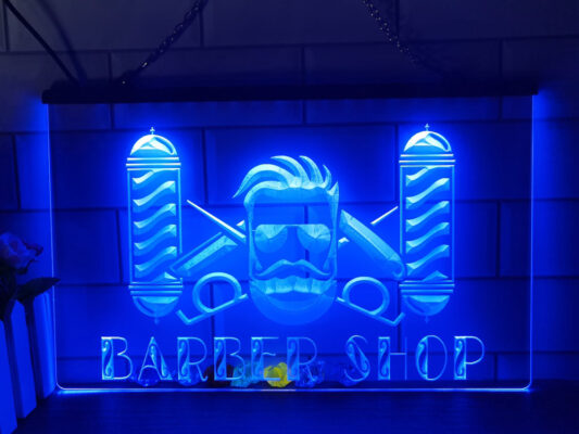 Barber shop sign | Light Signs Cave