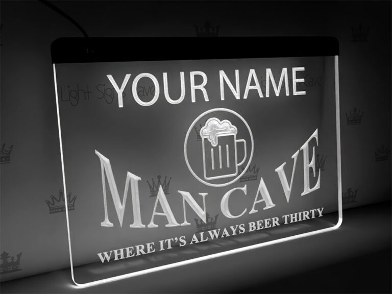 Man Cave beer sign | Personalized | Light Signs Cave