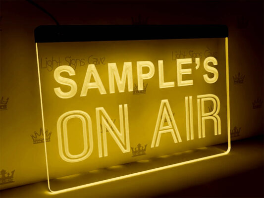 On Air Sign | Pesonalized | Light Signs Cave