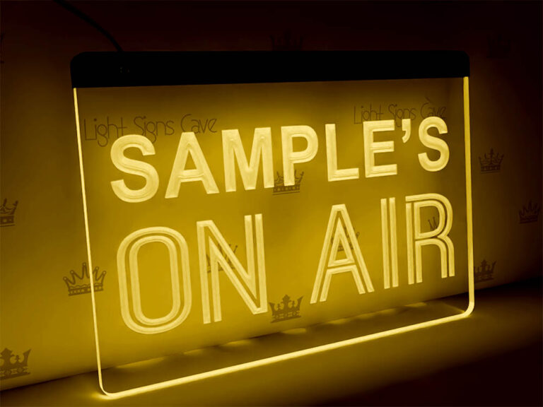 On Air Sign | Pesonalized | Light Signs Cave
