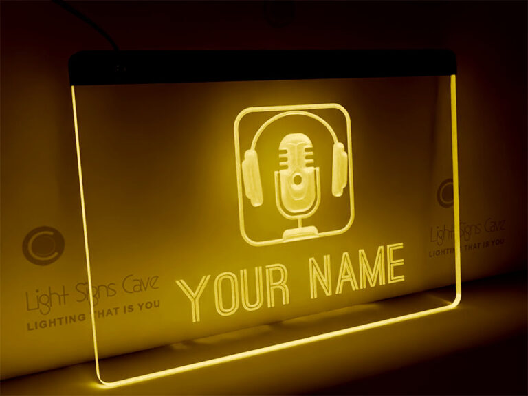 Personalized Recording On Air sign | Light Signs Cave